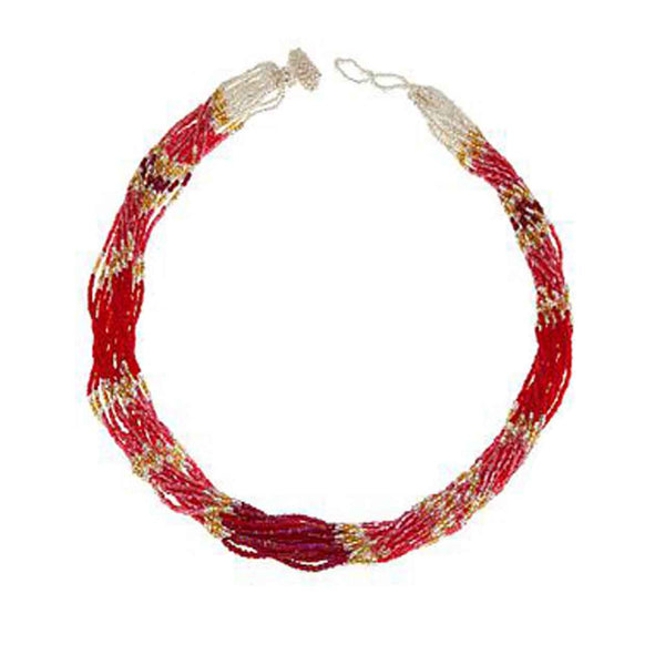 Multi Color 15 strand Potay Necklace - Himalayan Gems